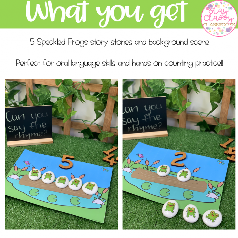 Five Speckled Frogs | Story Stone Printables - Stay Classy Classrooms