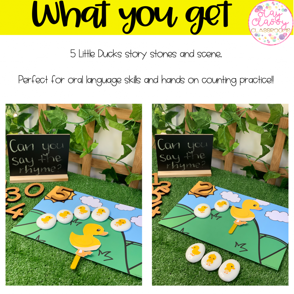 Five Little Ducks | Story Stone Printables - Stay Classy Classrooms