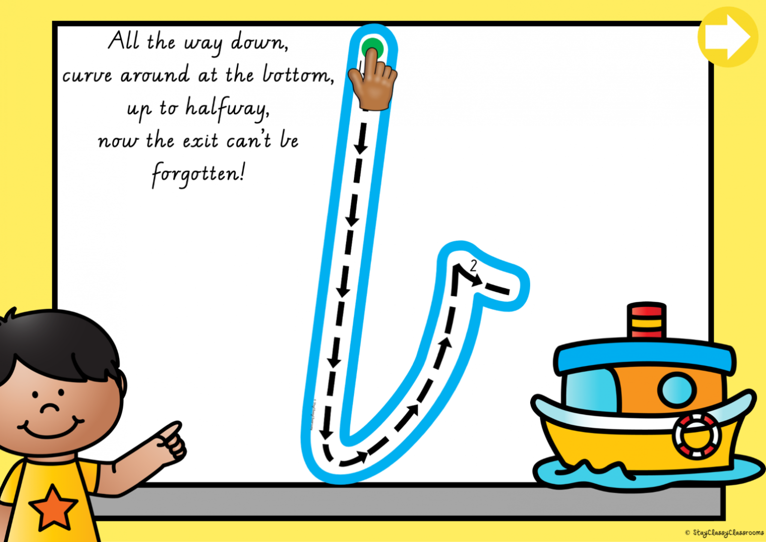 Letter Formation Rhymes Animated PowerPoint | VIC Print & Precursive ...