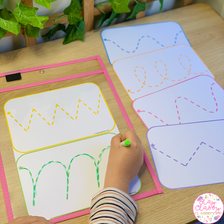Pre-Writing Tracing and Copy Cards | Shapes and Lines - Stay Classy ...