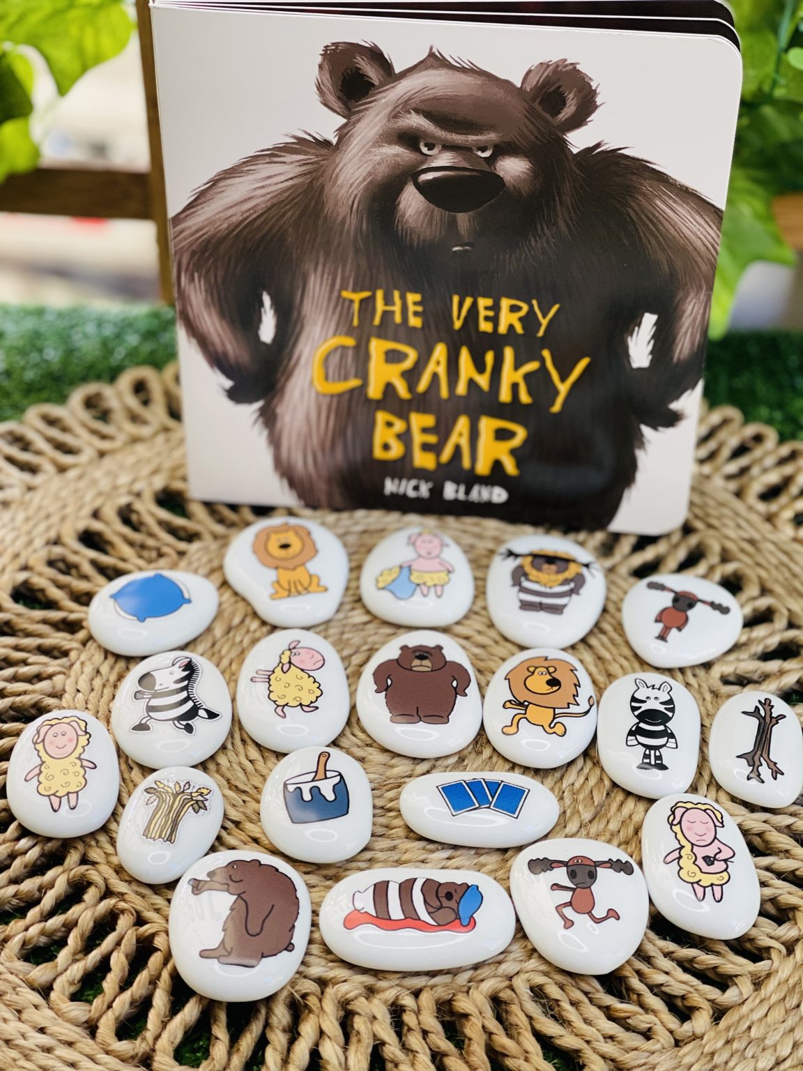 Cranky Bear Story Stones | Ready Made - Stay Classy Classrooms