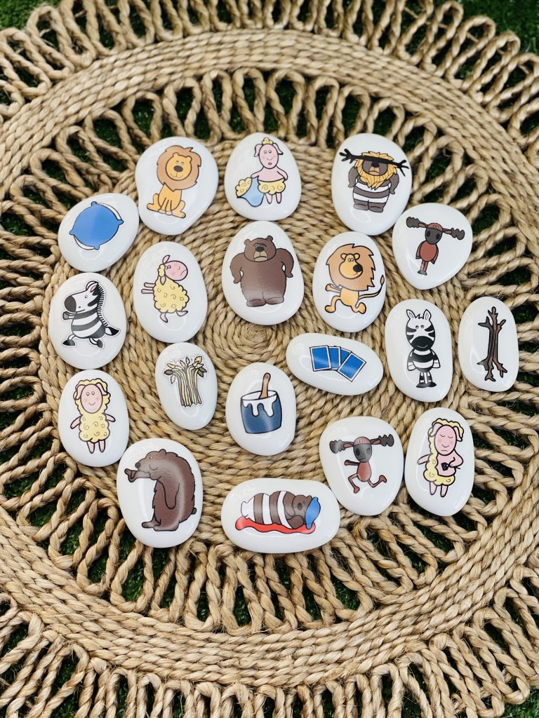 Cranky Bear Story Stones | Ready Made - Stay Classy Classrooms