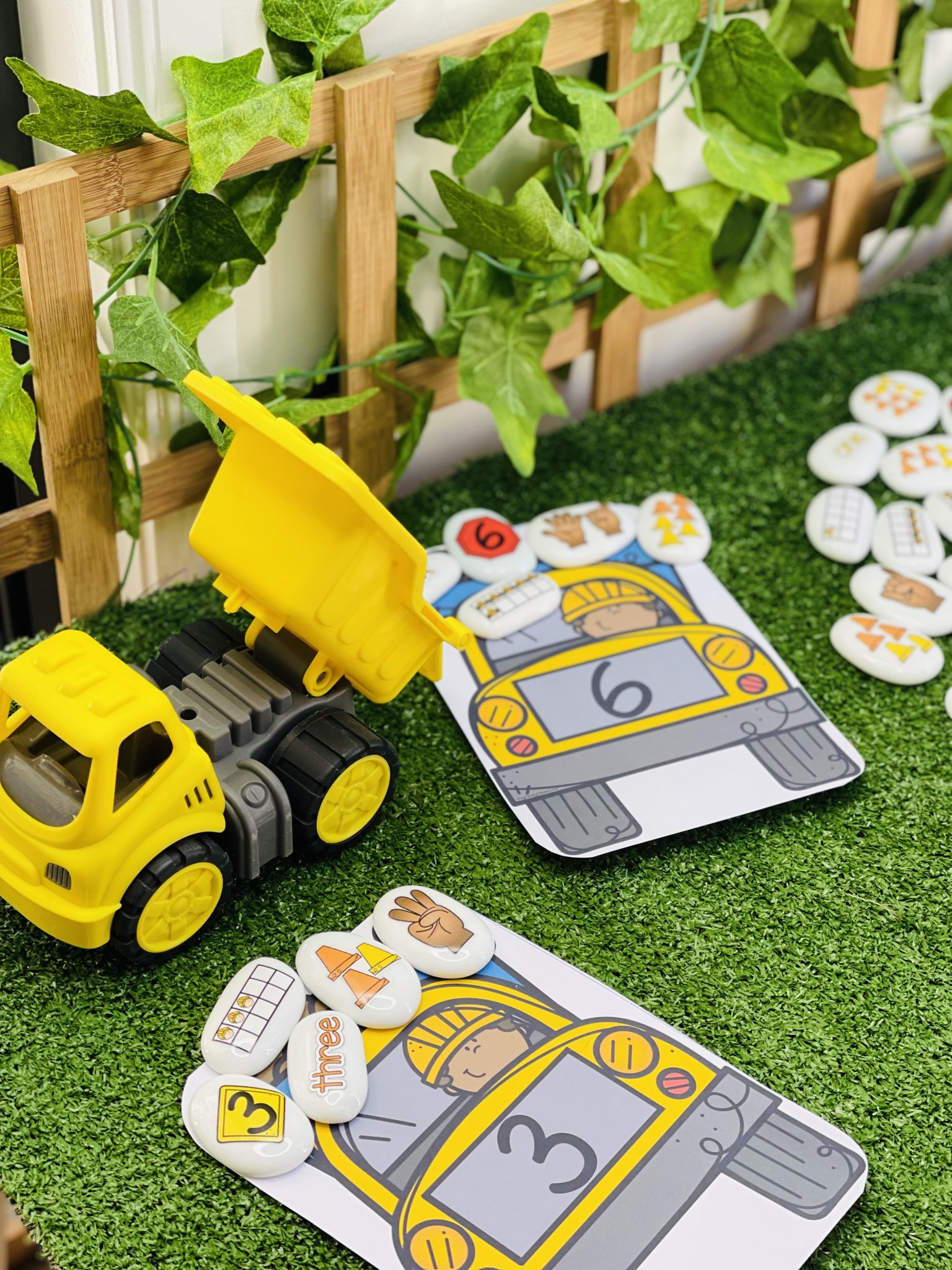 Construction Number Representation Story Stones (0-10) | Ready Made ...