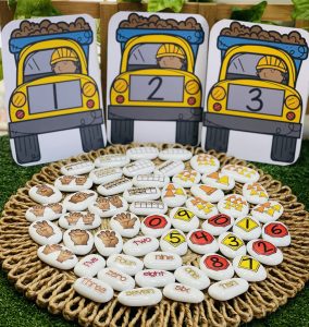 Construction Number Representation Story Stones (0-10) | Ready Made ...