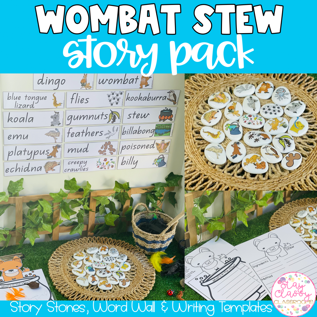 Wombat Stew Story Pack | Story Stone Printables - Stay Classy Classrooms