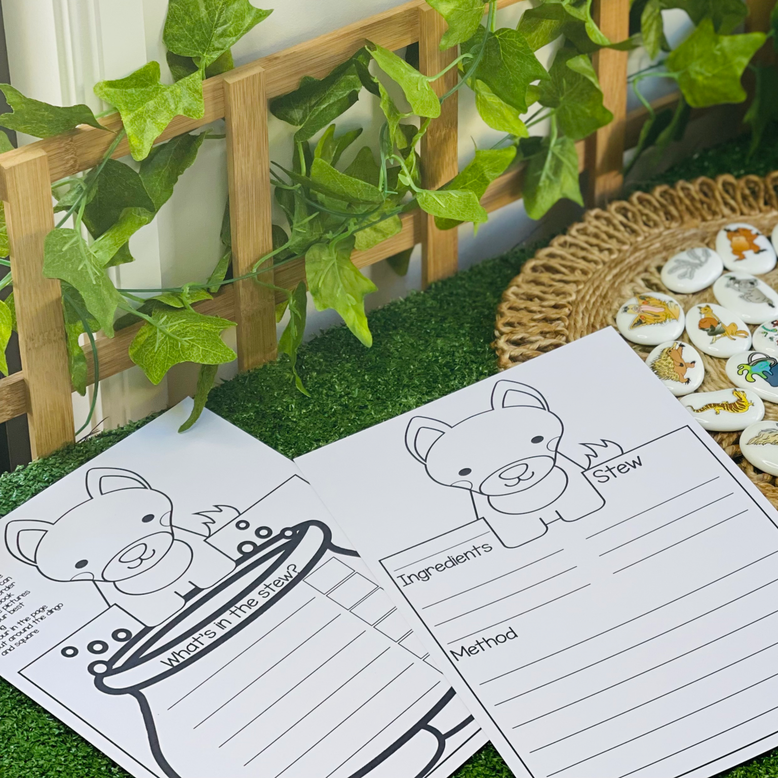 Wombat Stew Story Pack | Story Stone Printables - Stay Classy Classrooms