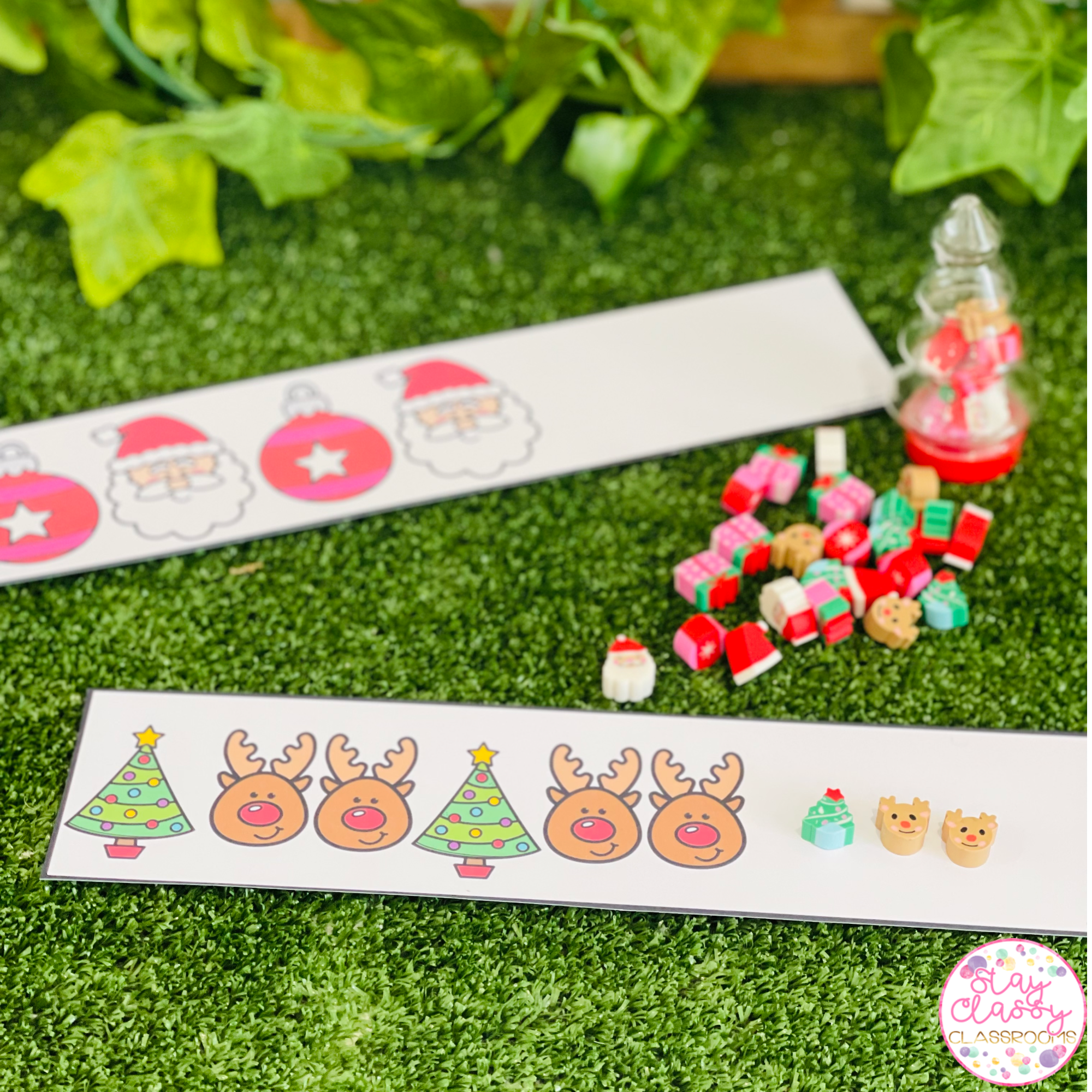 Christmas Pattern Cards - Stay Classy Classrooms