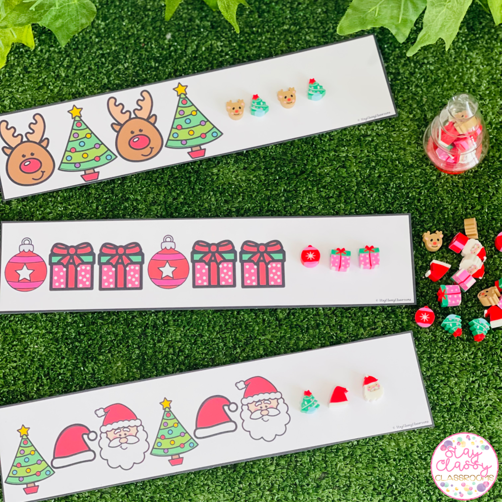 Christmas Pattern Cards - Stay Classy Classrooms