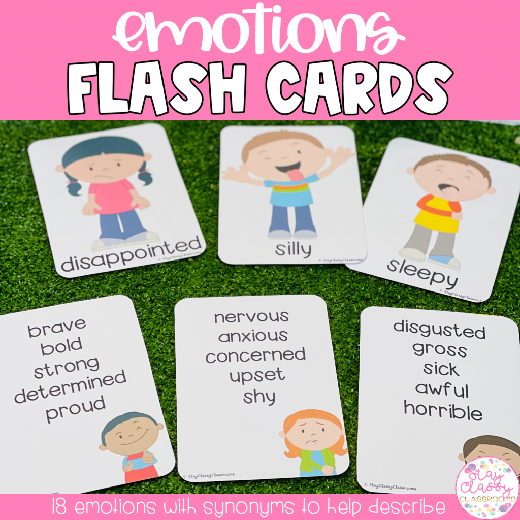 Emotions Flash Cards - Stay Classy Classrooms