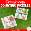 Christmas Counting Puzzles 0-20 - Stay Classy Classrooms