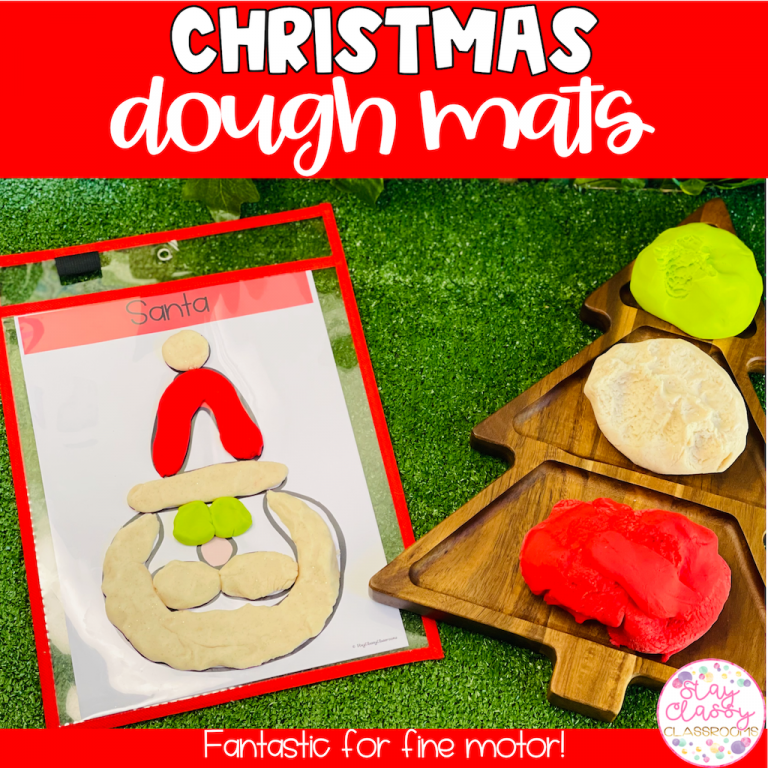 Christmas Dough Mats - Stay Classy Classrooms