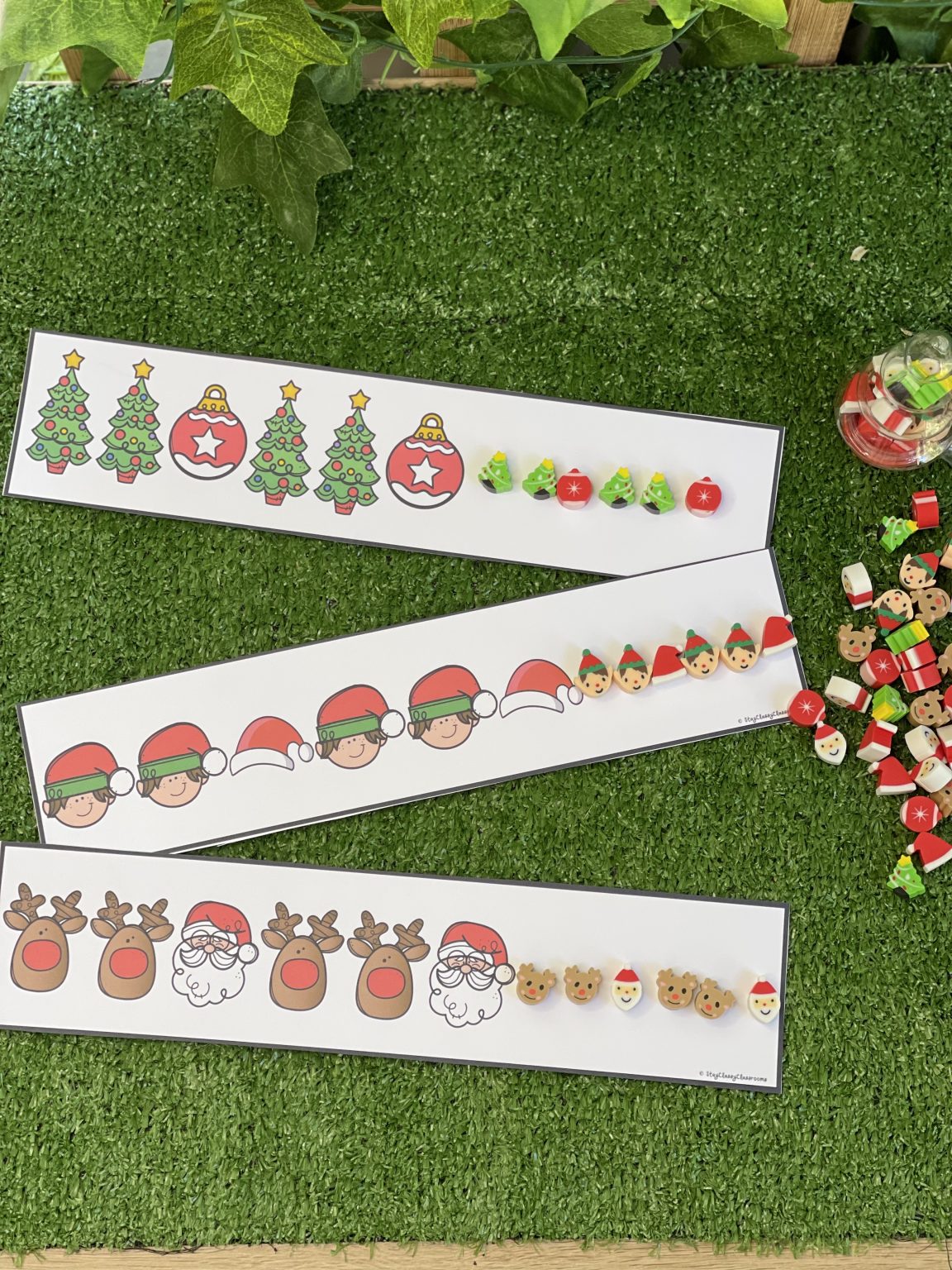 Christmas Pattern Cards - Stay Classy Classrooms