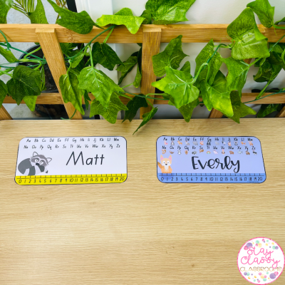 CURIOUS CREATURES | Editable Desk Plates - Stay Classy Classrooms