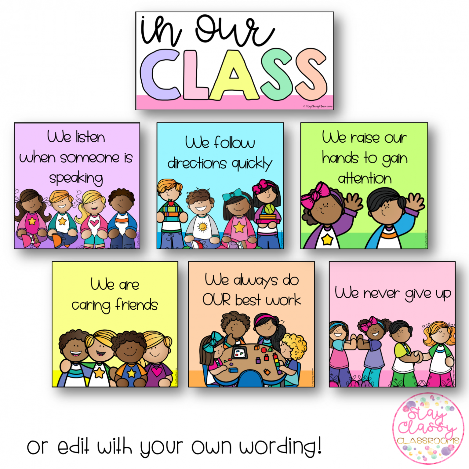 Classroom Rules | Editable & Australian Fonts | Curious Creatures ...