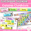 Classroom Calendar, Weather Display & Flip Calendar | Curious Creatures ...