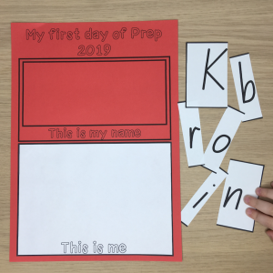 My First Day Name Puzzle Display - Editable - Stay Classy Classrooms