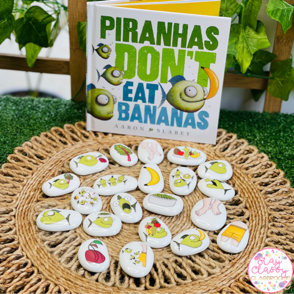 Piranhas Don't Eat Bananas | Story Stone Printables and Word Wall ...