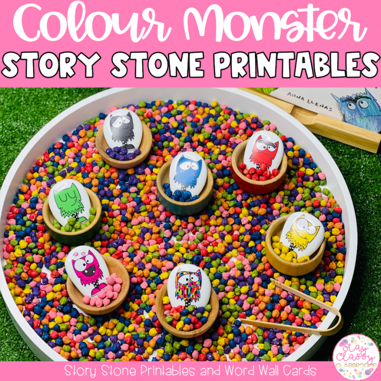 Colour Monster | Story Stone Printables and Word Wall - Stay Classy ...