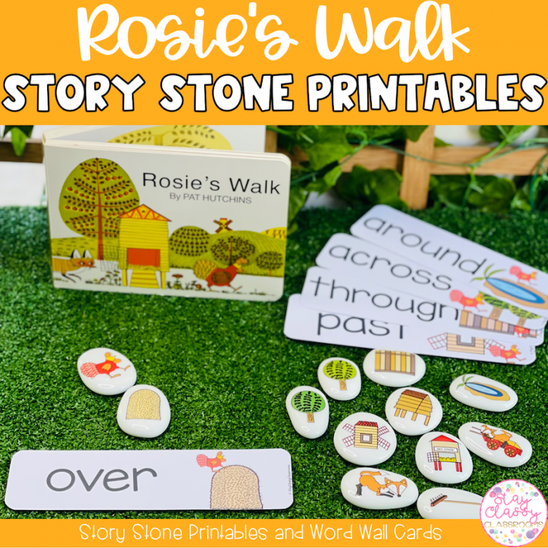 Rosie's Walk | Story Stone Printables and Word Wall - Stay Classy ...