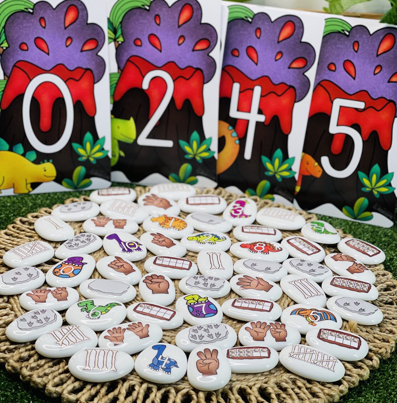 Dinosaur Number Representation Story Stones (0-10) | Ready Made - Stay ...
