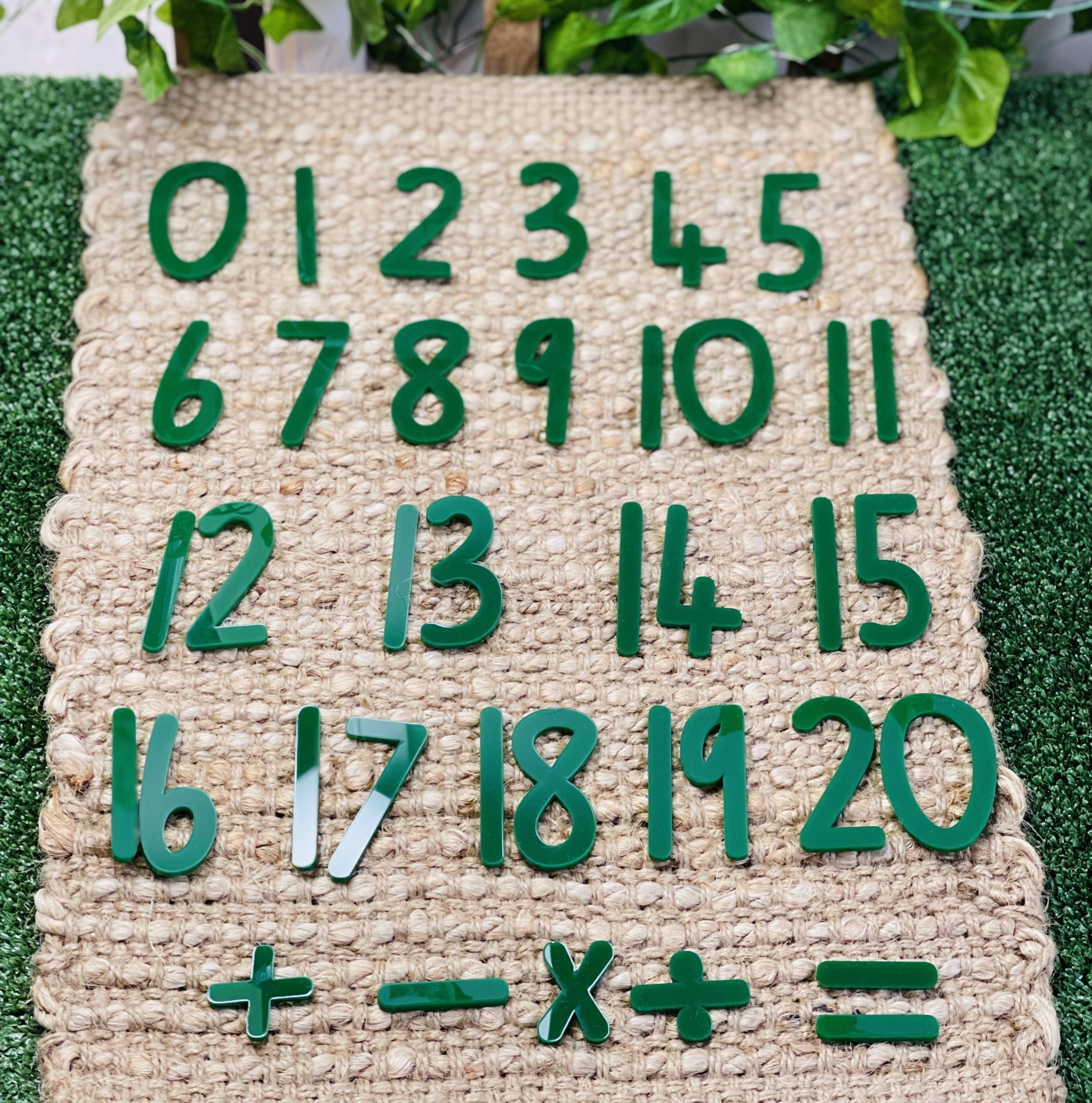 Acrylic Number Set 0-20 | Ready Made - Stay Classy Classrooms