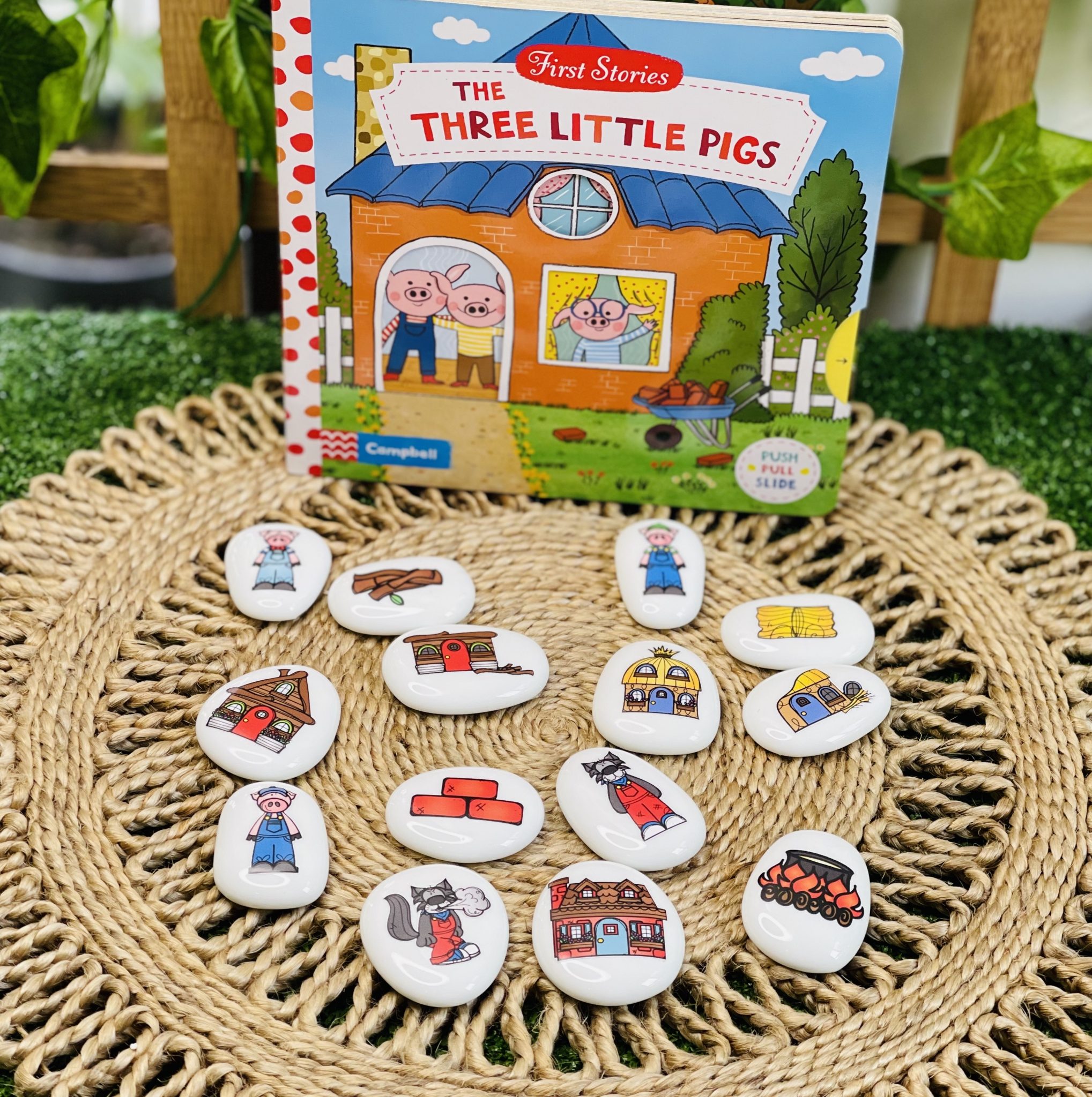 3 Little Pigs Story Stones Pack | Ready Made - Stay Classy Classrooms
