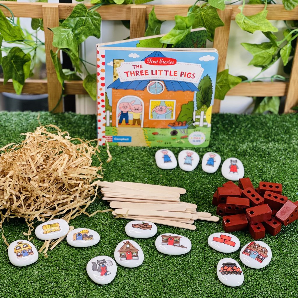3 Little Pigs Story Stones Pack | Ready Made - Stay Classy Classrooms
