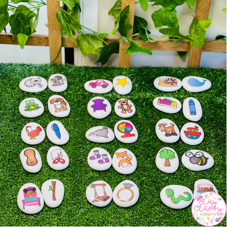 Rhyming Match Story Stones | Story Stone Printables and Activity Cards ...