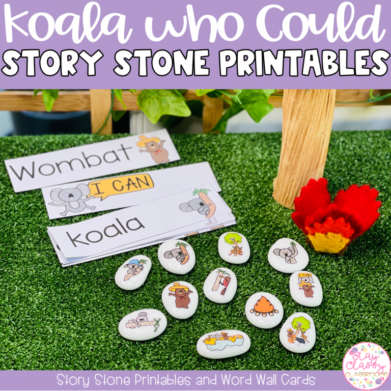 Koala Who Could | Story Stone Printables and Word Wall - Stay Classy ...