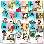 Phonics Posters | Watercolour Splash | Australian State Fonts - Stay ...