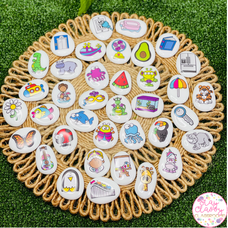 Syllable Sort Story Stones | Story Stone Printables and Activity Cards ...