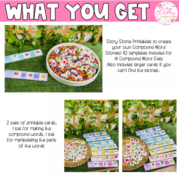 Compound Word Story Stones | Story Stone Printables and Activity Cards ...