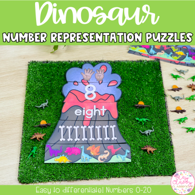 Dinosaurs | Number Representation Puzzles - Numbers 0-20 - Stay Classy ...