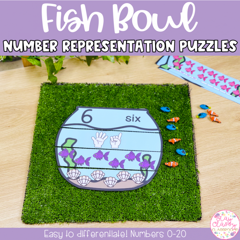 Fish Bowl | Number Representation Puzzles - Numbers 0-20 - Stay Classy ...