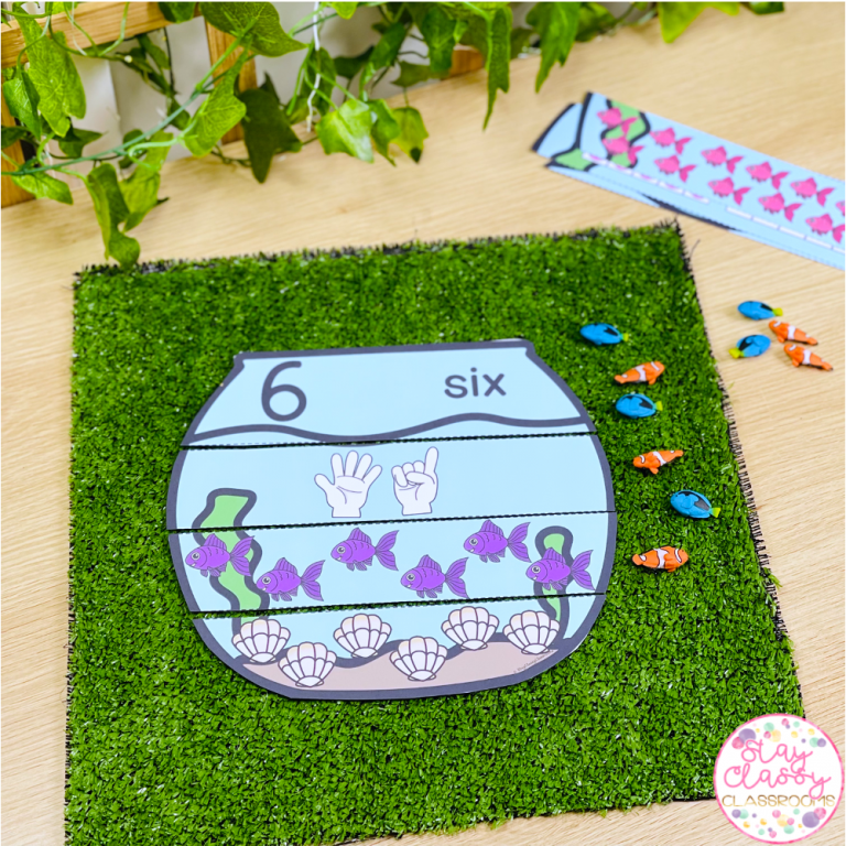 Fish Bowl | Number Representation Puzzles - Numbers 0-20 - Stay Classy ...