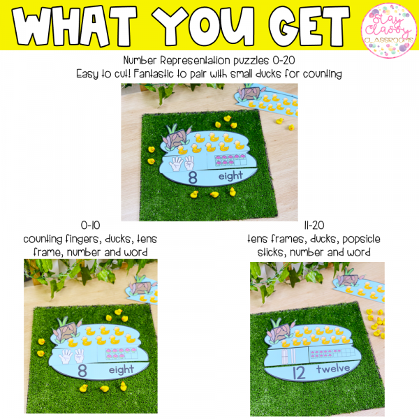 Ducks | Number Representation Puzzles - Numbers 0-20 - Stay Classy ...