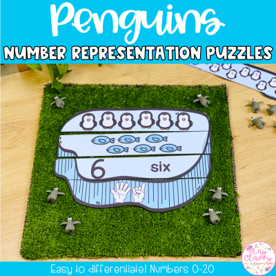 Penguins | Number Representation Puzzles - Numbers 0-20 - Stay Classy ...