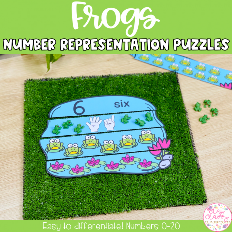 Frogs | Number Representation Puzzles - Numbers 0-20 - Stay Classy ...