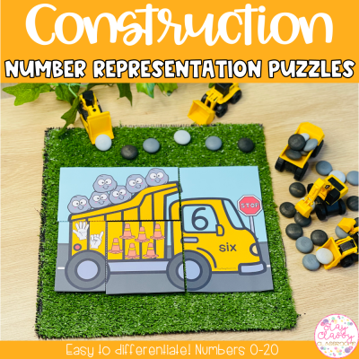 Construction Upper & Lower Case Letter Match - Stay Classy Classrooms