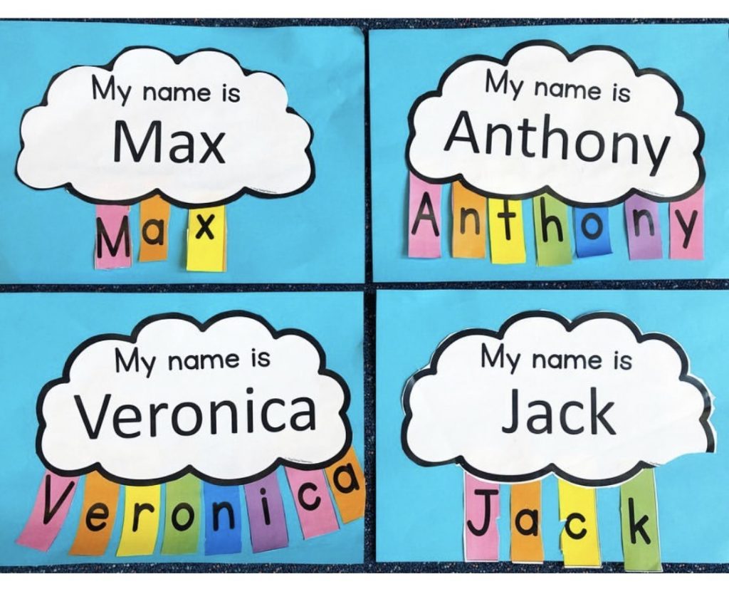 Editable Name Practice Rainbows - Stay Classy Classrooms