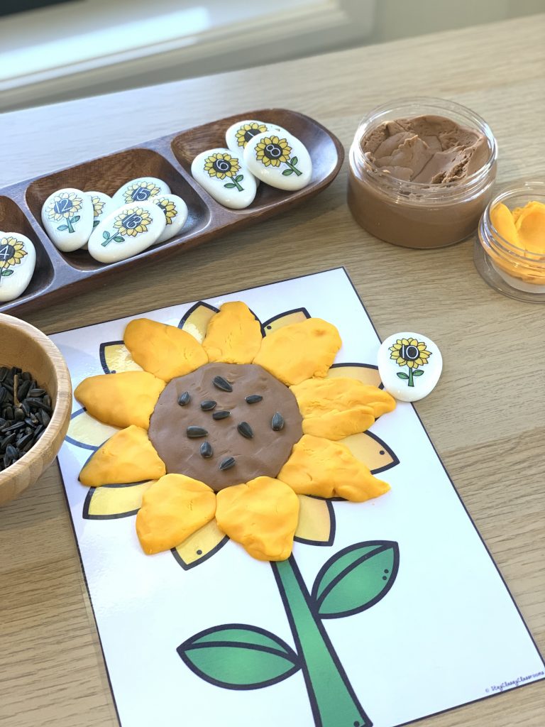 Sunflower Counting Mats - Stay Classy Classrooms