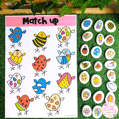 Egg and Chick Match Up | Easter - Stay Classy Classrooms