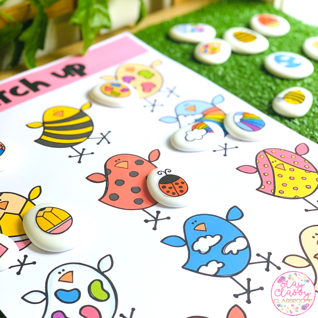 Egg and Chick Match Up | Easter - Stay Classy Classrooms