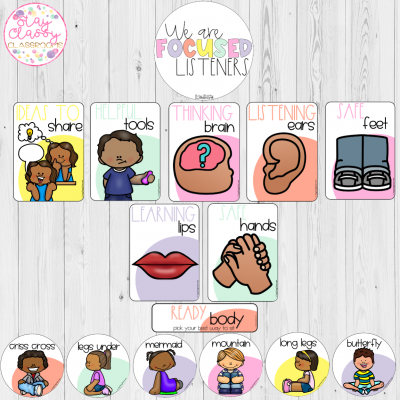 Focused Listening Display Pack - Stay Classy Classrooms