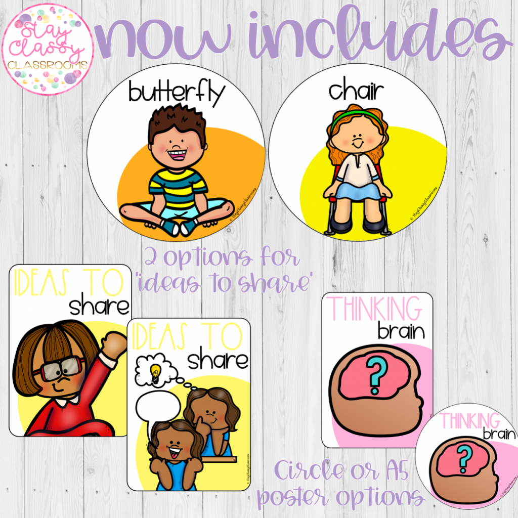 Focused Listening Display Pack - Stay Classy Classrooms