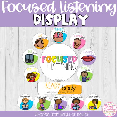Focused Listening Display | Bright & Neutral - Stay Classy Classrooms