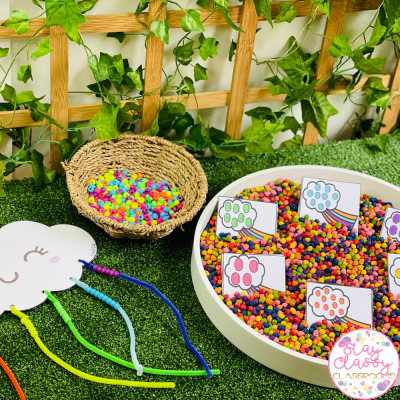 Fine Motor Counting Rainbow - Stay Classy Classrooms