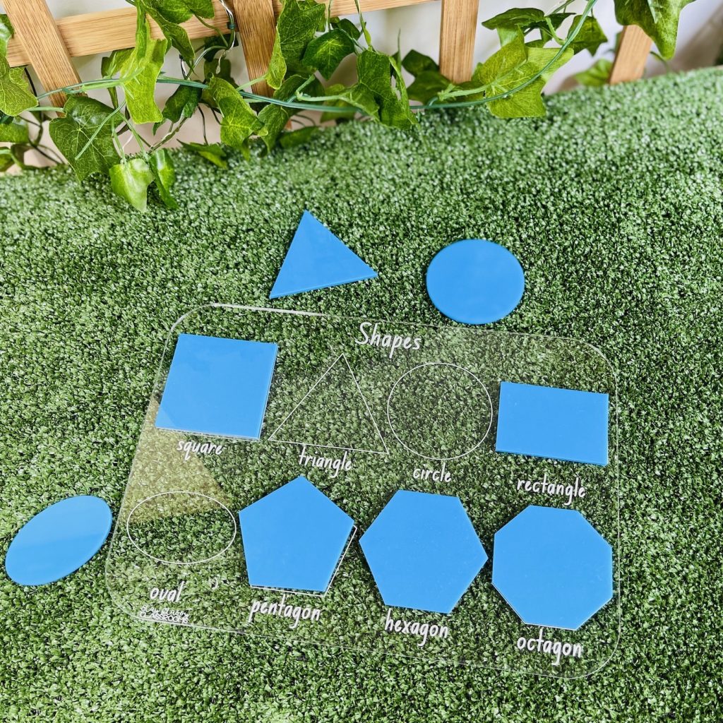 Acrylic 2D Shape Tracing Board with Shapes | Single Board - Stay Classy ...