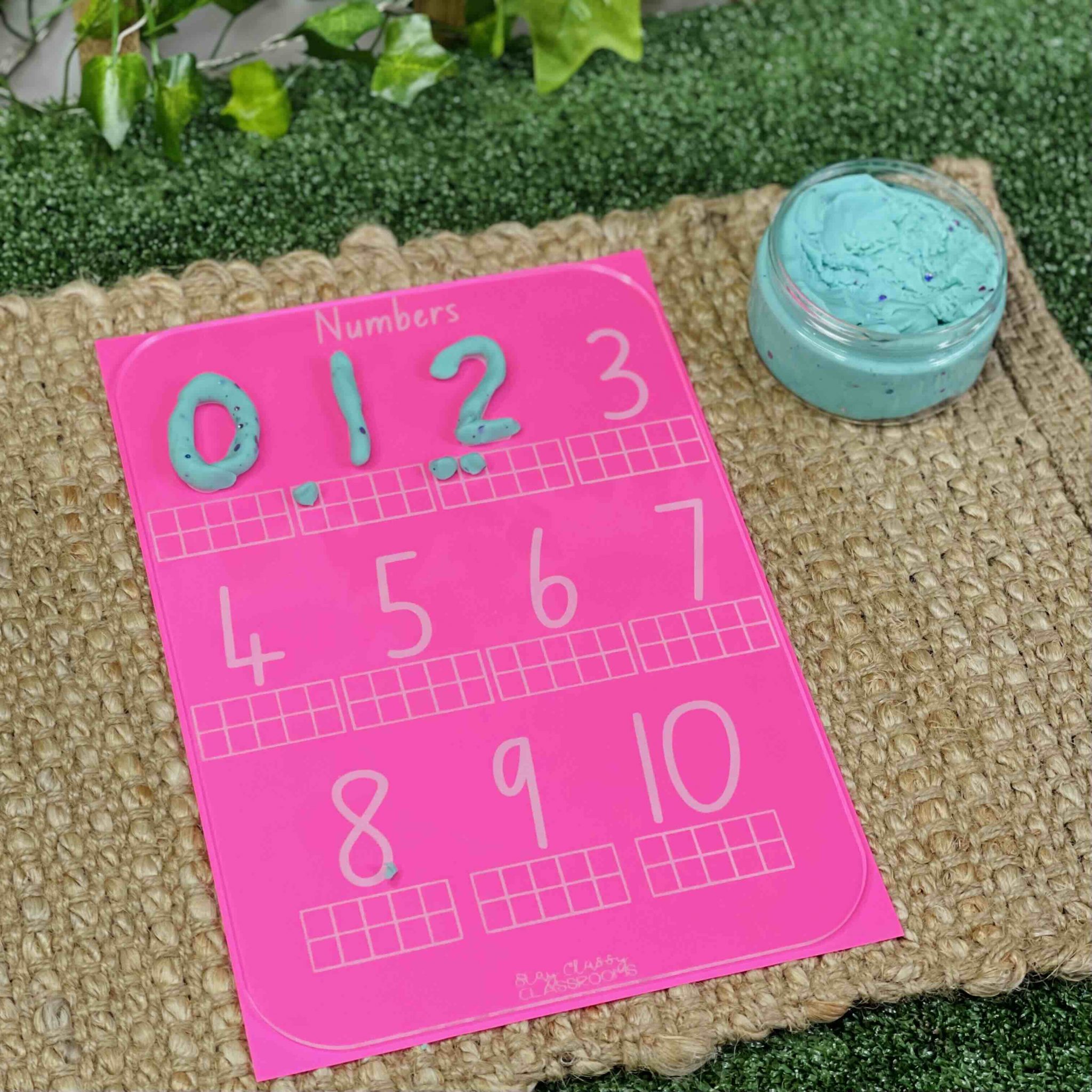 Acrylic Number Tracing Board 0-10 | Single Board - Stay Classy Classrooms