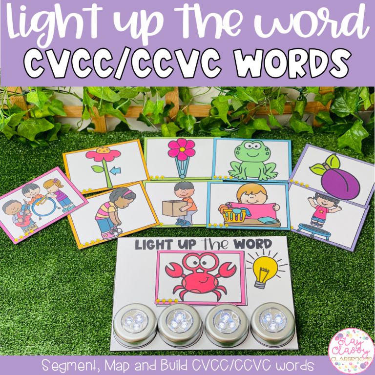 Decodable CVCC & CCVC Words - Find and Colour Printables - Stay Classy ...